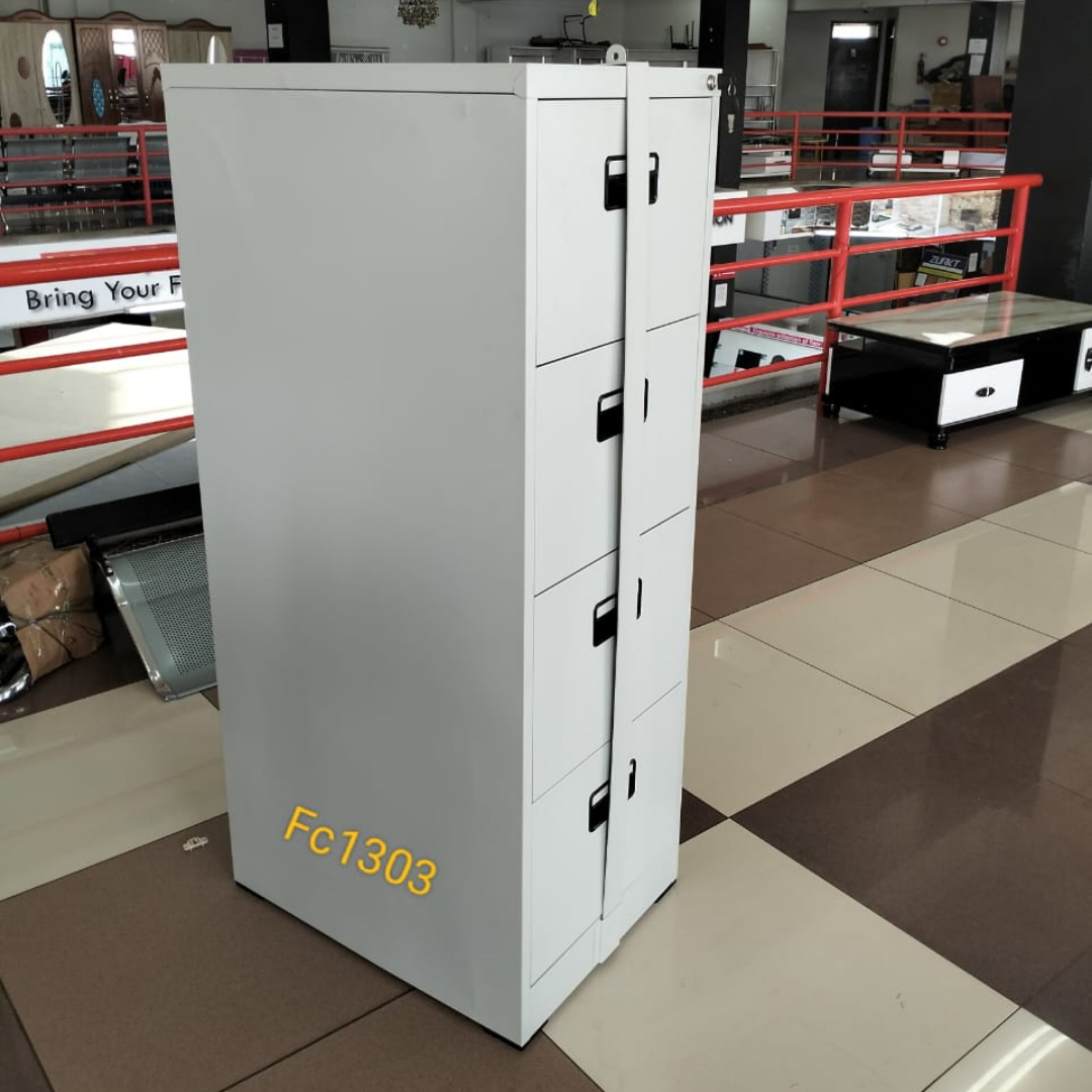 4-Drawers metallic cabinet with bar. - Ideal Furniture