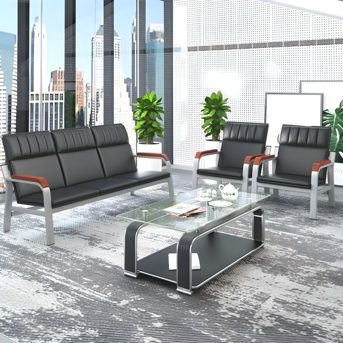 5-Seater Office Reception Sofa - Ideal Furniture
