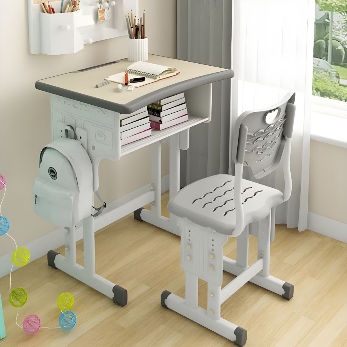 Contemporary Student Study Desk - Ideal Furniture