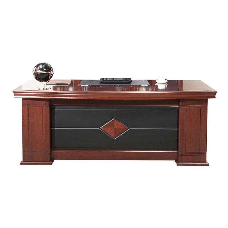 L-shaped boss office executive desk - Ideal Furniture