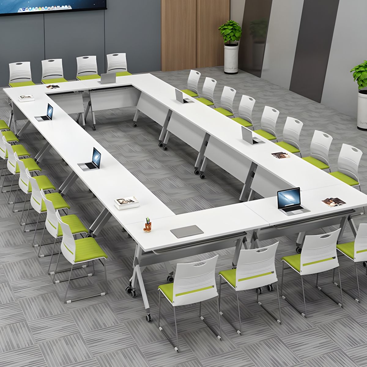 Modern Style Folding Office Desk - Ideal Furniture - Office furniture ...